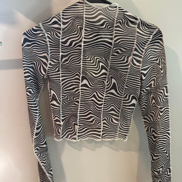 H&M | Tops | Hm Mesh See Through Top | Poshmark